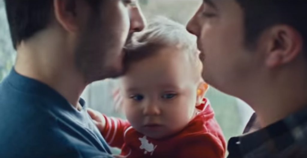 Gay dads pulled from McCain TV advert after homophobic abuse - Attitude