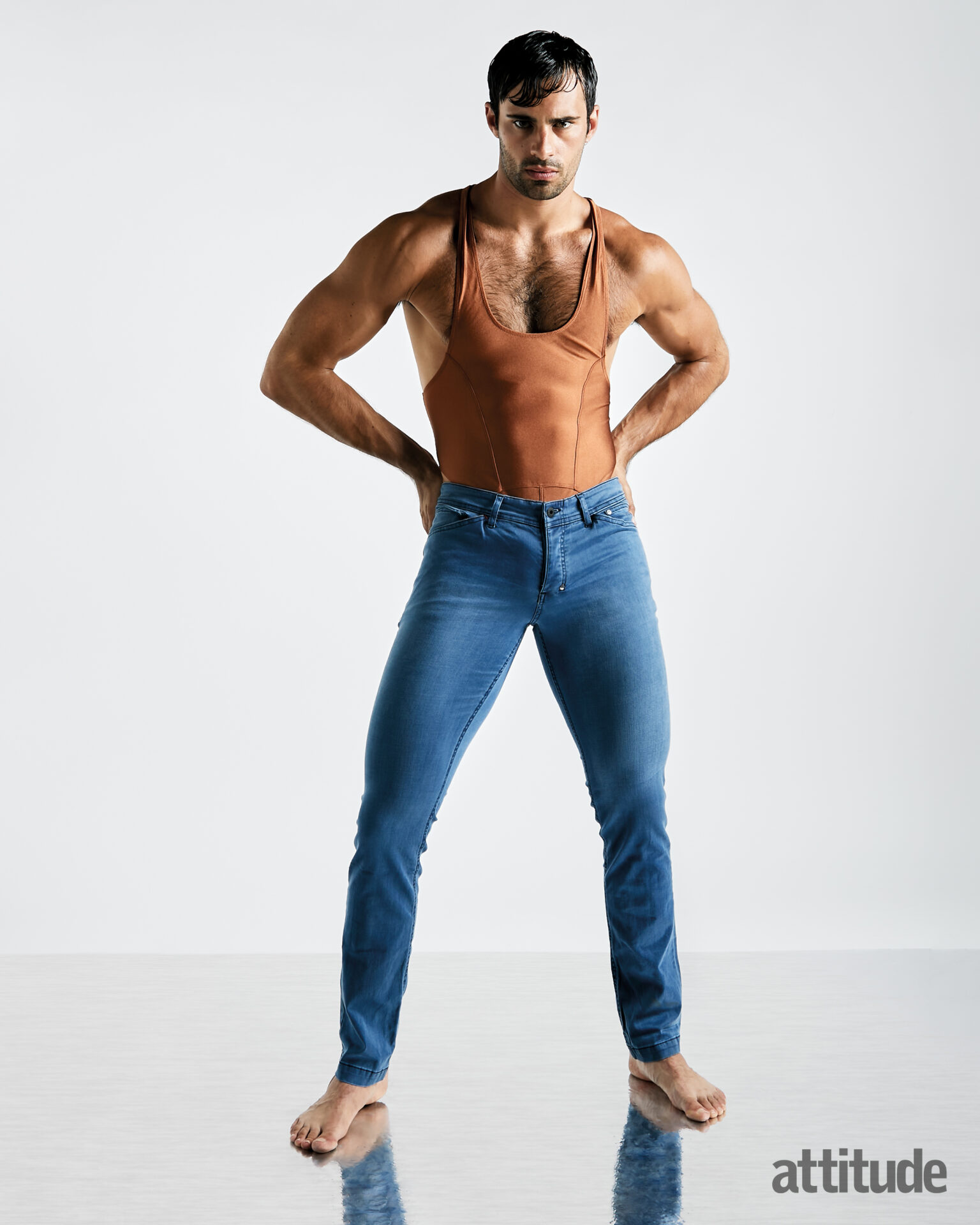 In pictures: Elliot Meeten dons daring Rufskin denim - Attitude