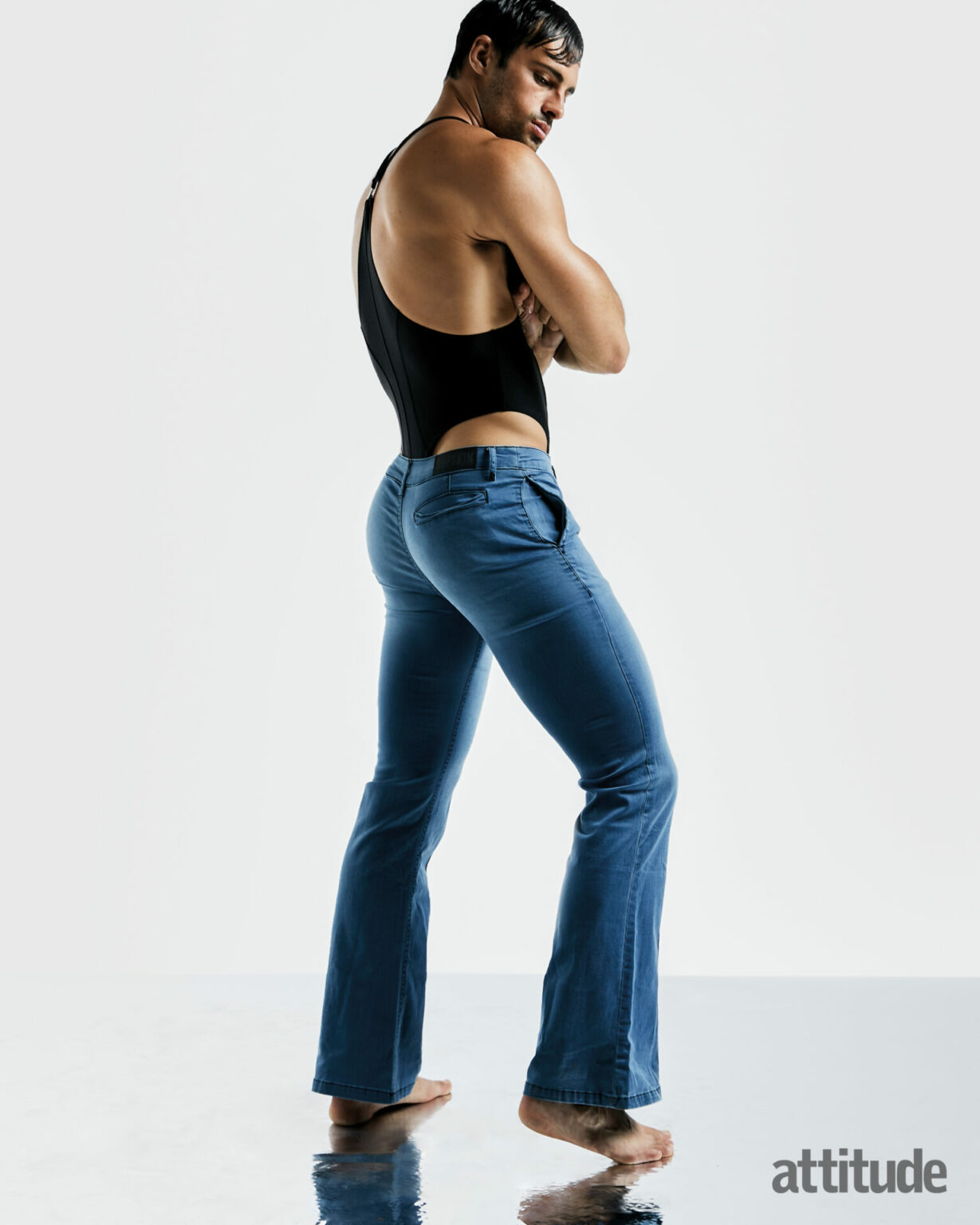 In pictures: Elliot Meeten dons daring Rufskin denim - Attitude