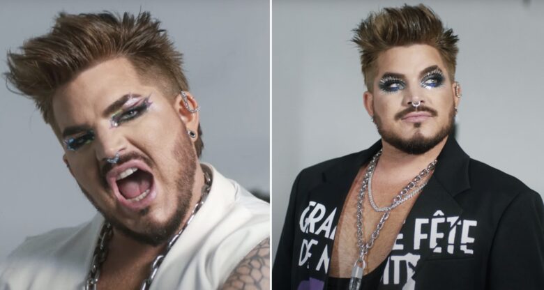 Adam Lambert's Holding Out For a Hero video has leather, lingerie