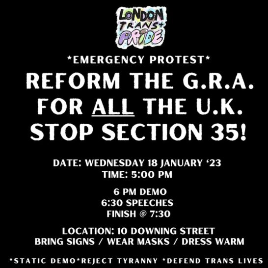 London Trans Pride to protest blocking of gender reform - Attitude