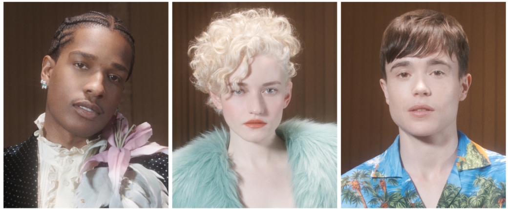 Gucci Guilty: Elliot Page, Julia Garner, A$AP Rocky front campaign