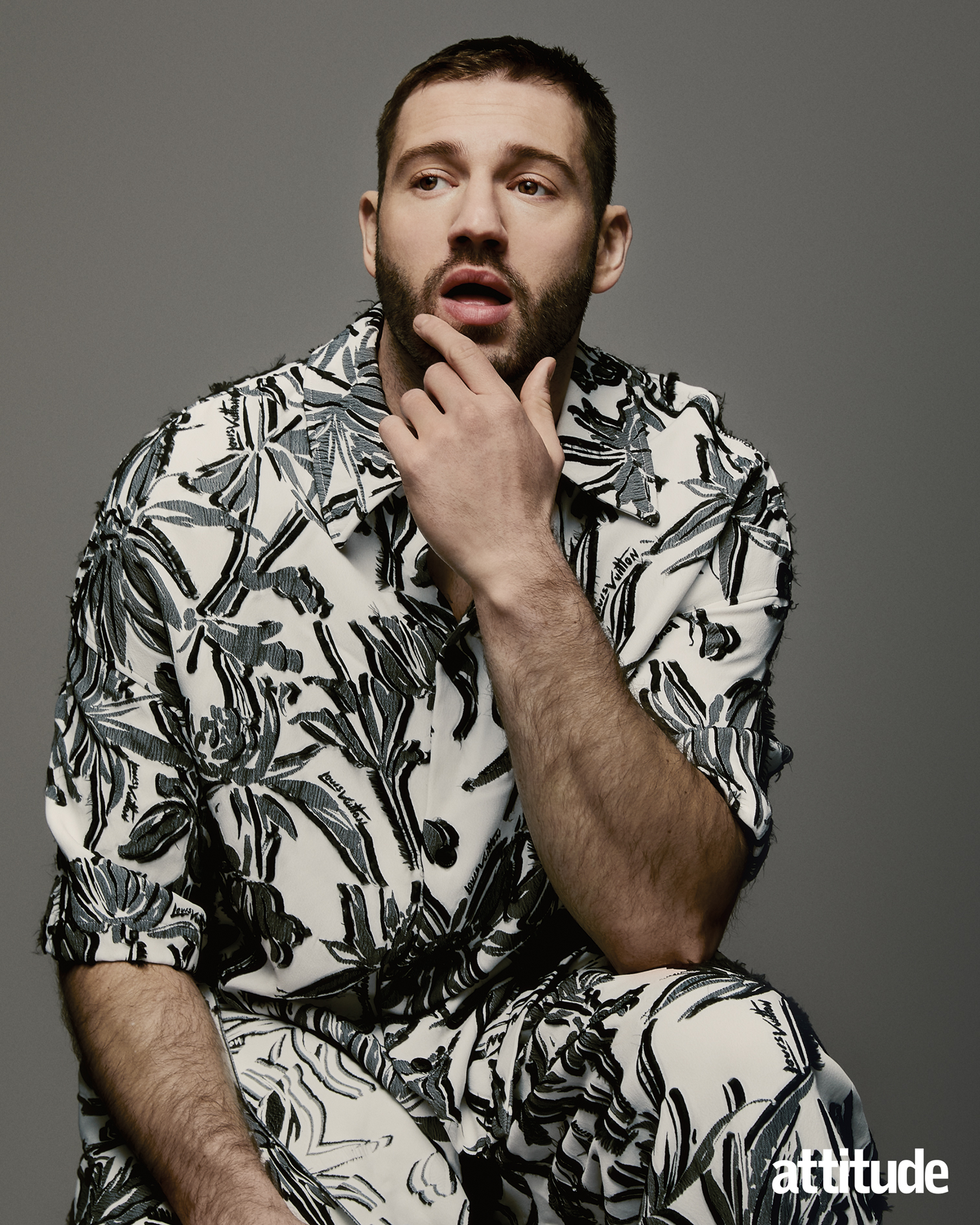 9 pics of In From The Side star Alexander Lincoln's Attitude shoot