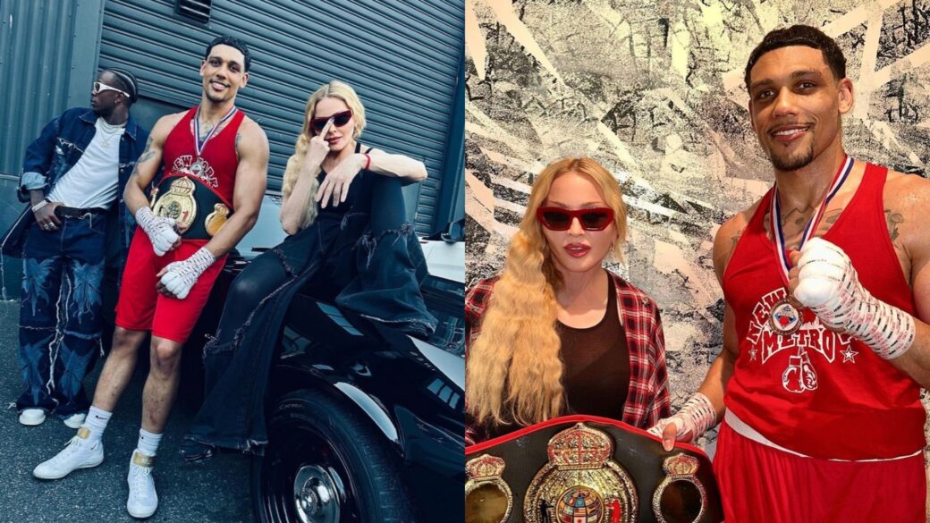 Madonna joins boxer boyfriend Josh Popper at match in cute pics
