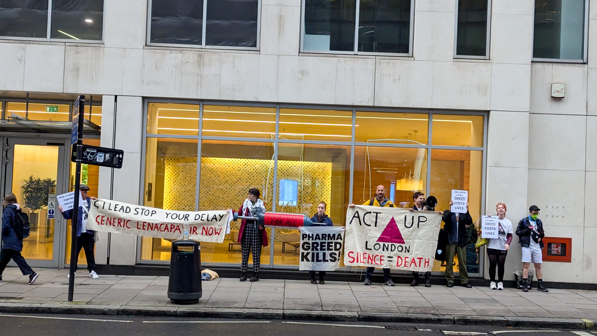 ACT UP London protest for global access to HIV prevention drug - Attitude