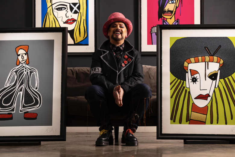 Boy George on 'punky pop art' portraits of Madonna, Bowie, Prince