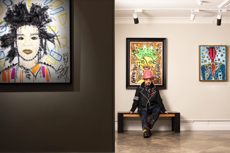 Boy George on 'punky pop art' portraits of Madonna, Bowie, Prince