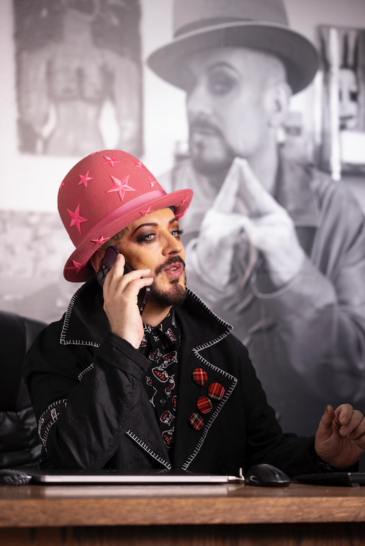 Boy George on 'punky pop art' portraits of Madonna, Bowie, Prince