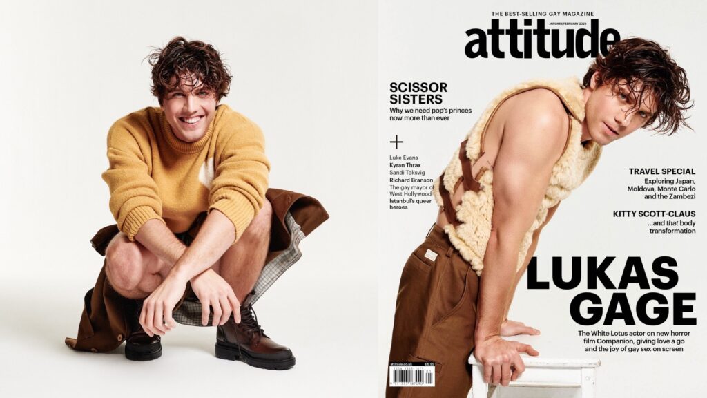 Lukas Gage: Attitude's new cover boy talks White Lotus, Smile 2, Companion