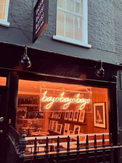BOYS! BOYS! BOYS! Gallery Café in London, in 7 images