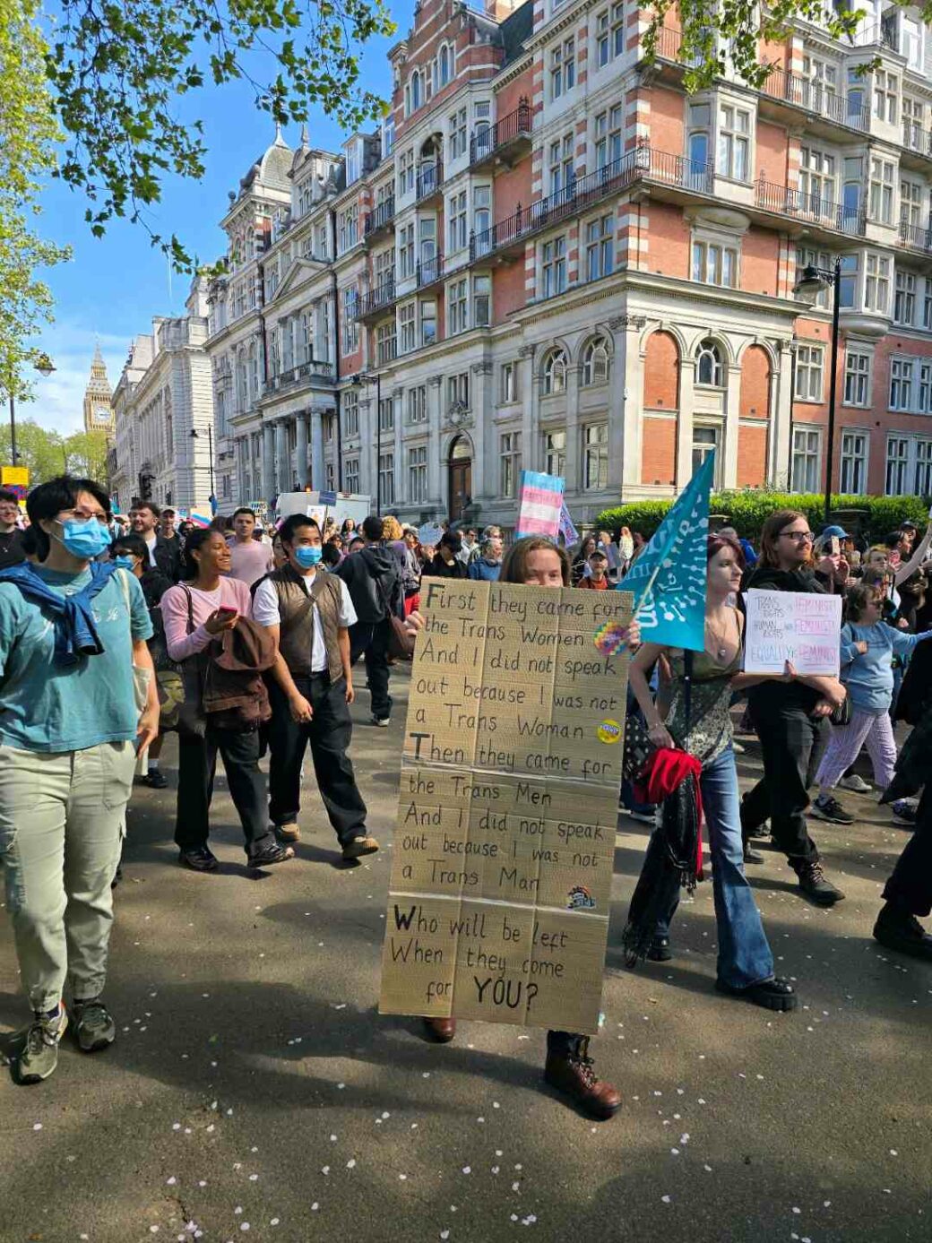 Thousands flood London streets in protest march against Supreme Court ...
