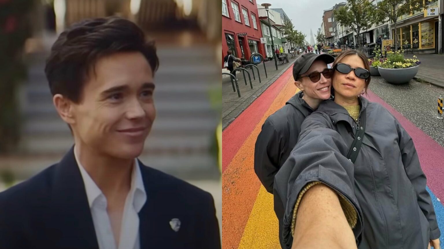 Elliot Page makes first red carpet debut with girlfriend Julia Shiplett ...