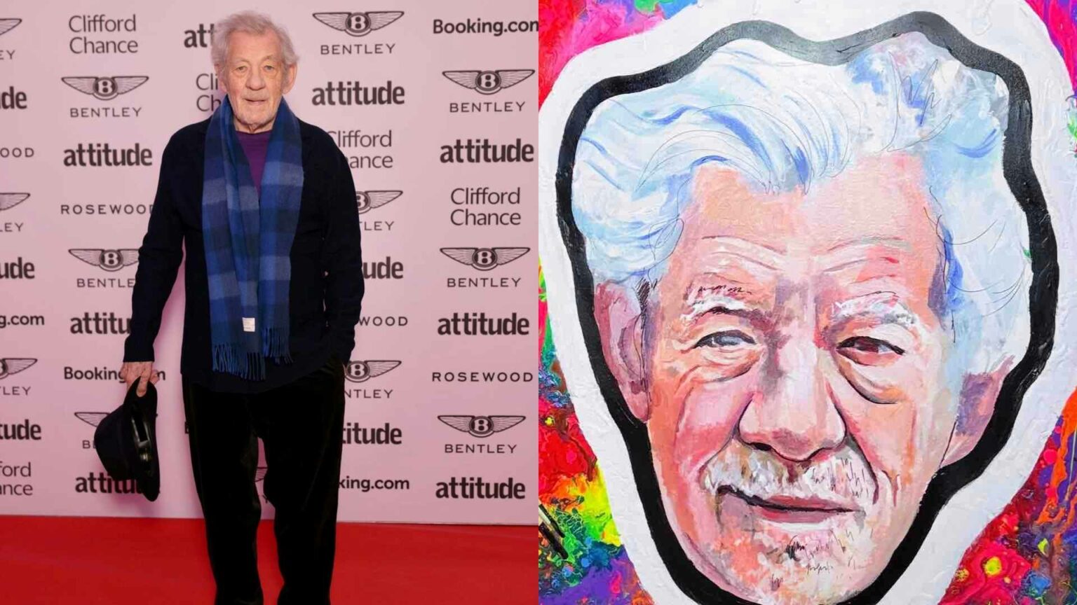 Ian McKellen painting raises massive £17,000 at Attitude 101 auction as ...